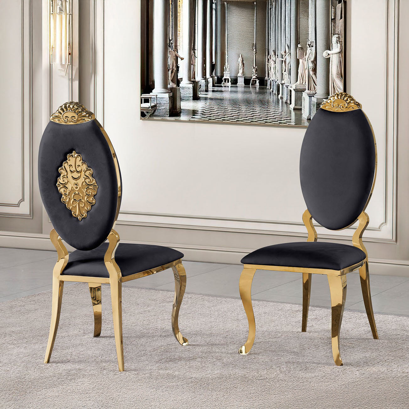 Yara Velvet Dining Chair